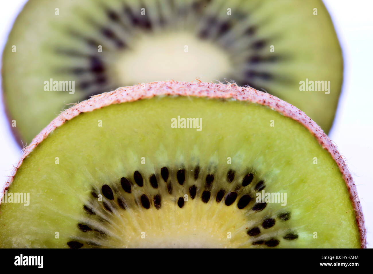 Kiwi Fruit Macro studio shot close up green Stock Photo - Alamy