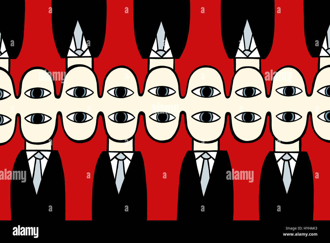 All in a row Stock Photo - Alamy