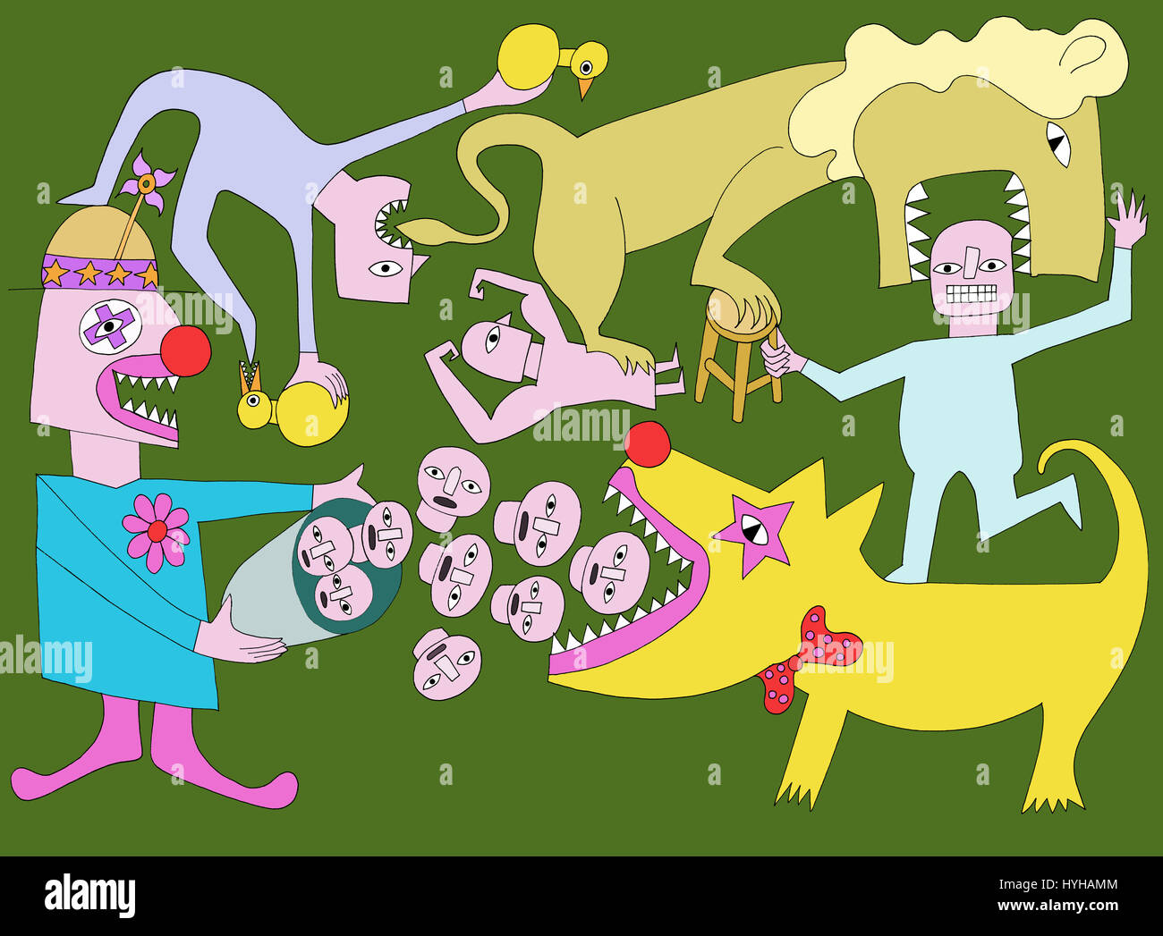 All the fun of the not so fair Stock Photo - Alamy