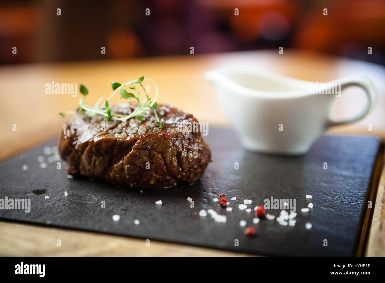Filet mignon meal Stock Photo - Alamy