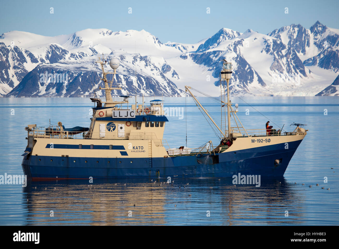 The Kato, Norwegian Whaling ship and fishing vessel after catching a ...