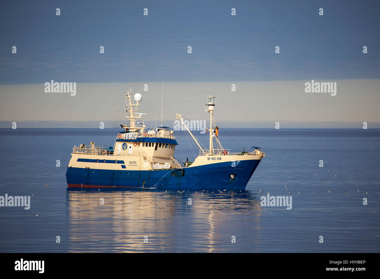 The Kato, Norwegian Whaling ship and fishing vessel after catching a ...
