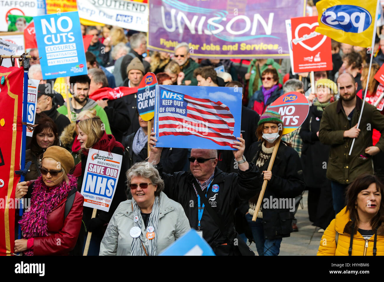 Thousands of protesters take part in The People's Assembly's NHS ...