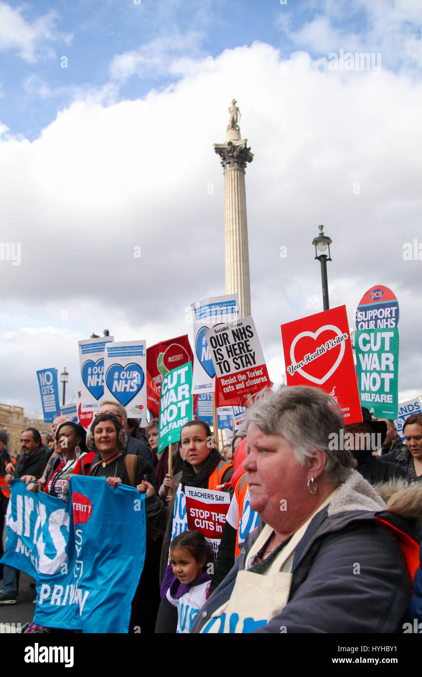 Thousands of protesters take part in The People's Assembly's NHS ...