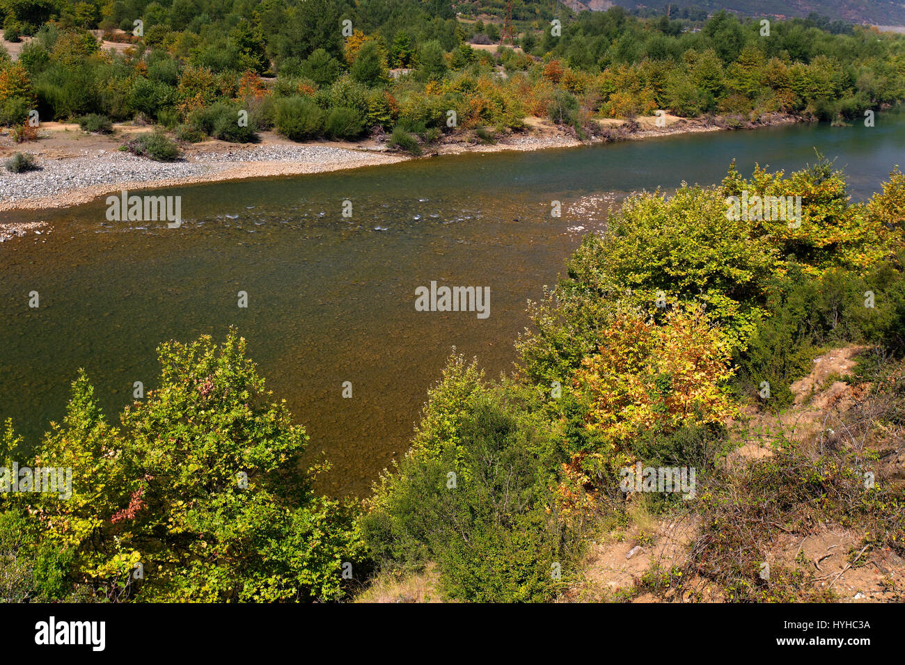 The valley of the Mati River in Albania Stock Photo - Alamy
