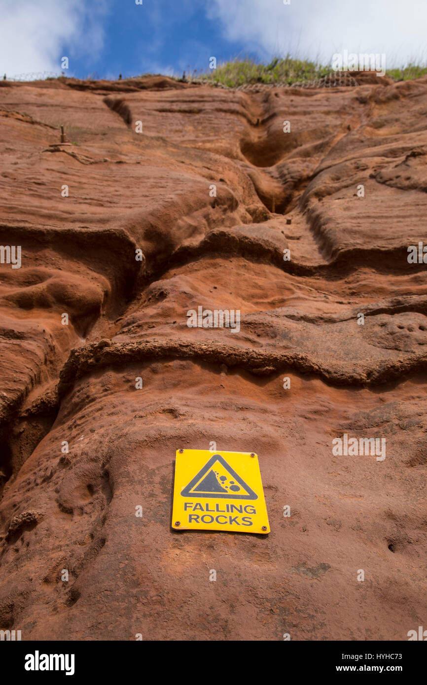 Falling rocks sign hi-res stock photography and images - Alamy