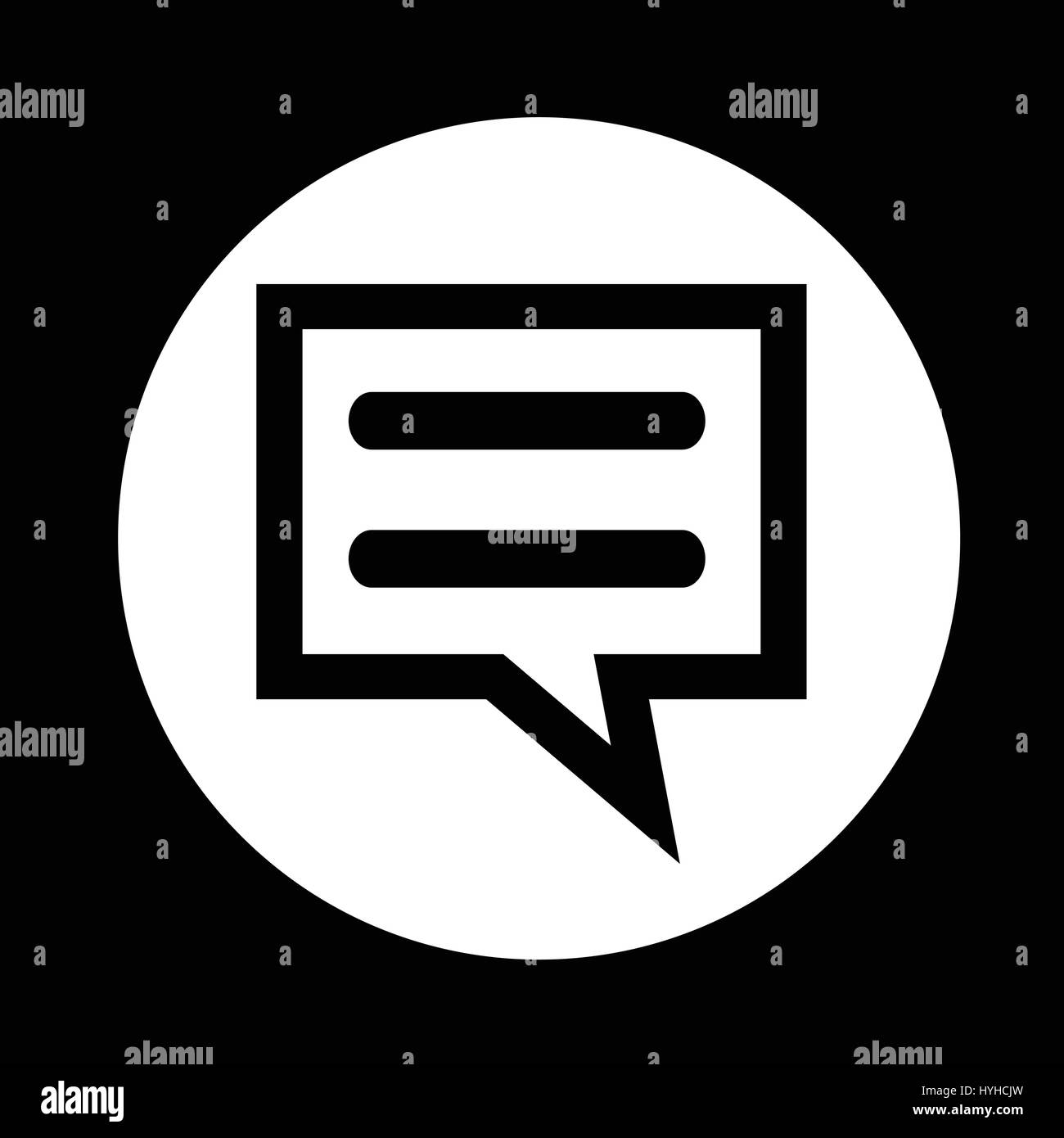 talking bubble chat icon Stock Vector Image & Art - Alamy