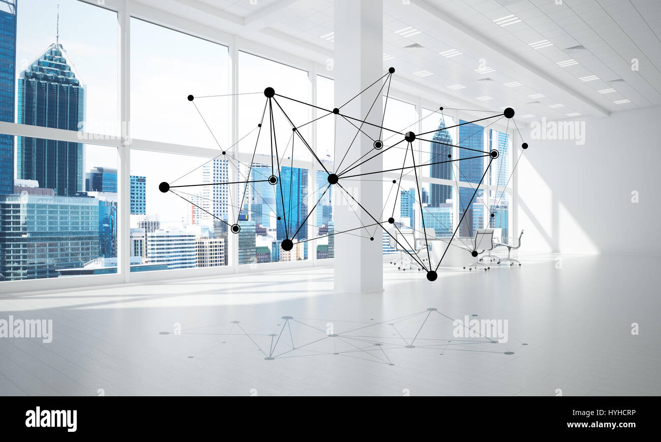 Networking and wireless connection as concept for effective modern ...