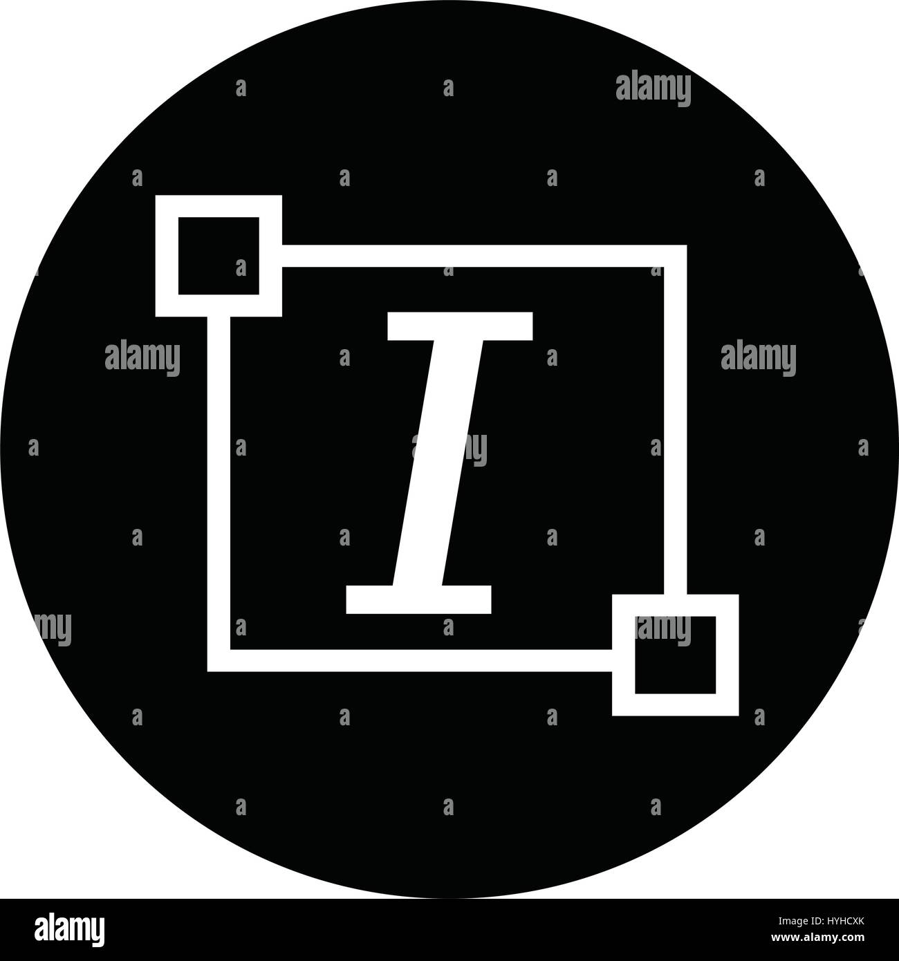 Italic Text font edit letter icon Stock Vector Image & Art - Alamy