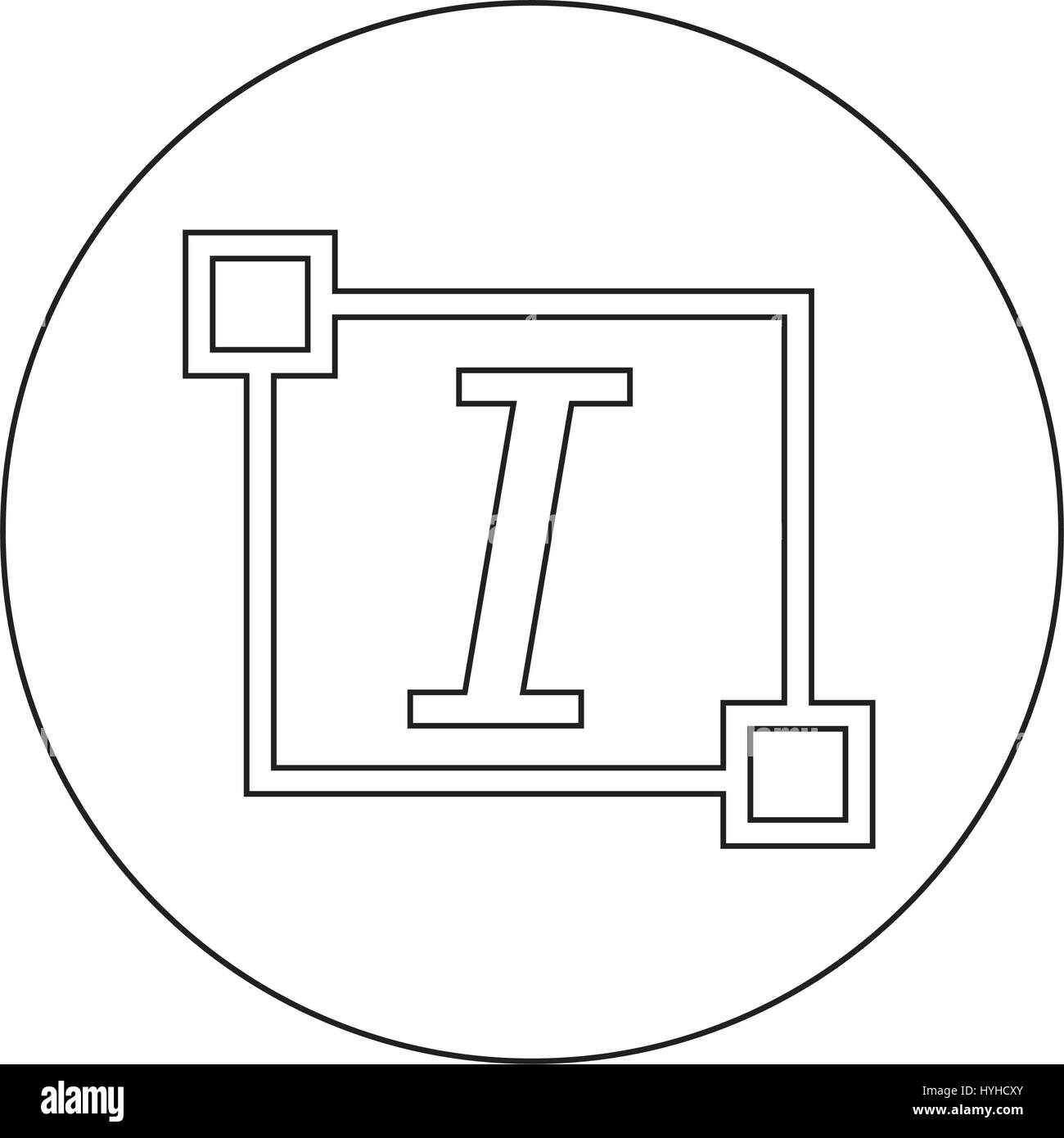 Italic Text font edit letter icon Stock Vector Image & Art - Alamy