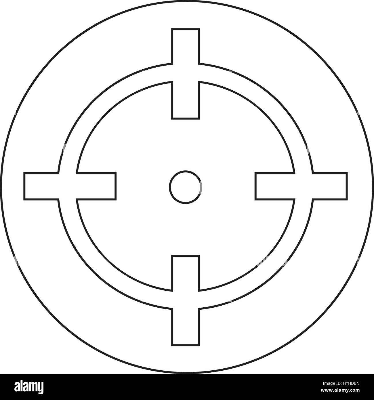 Focal target Stock Vector Images - Alamy