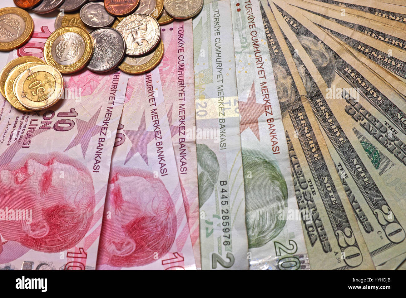 Foreign currency coins hi-res stock photography and images - Alamy