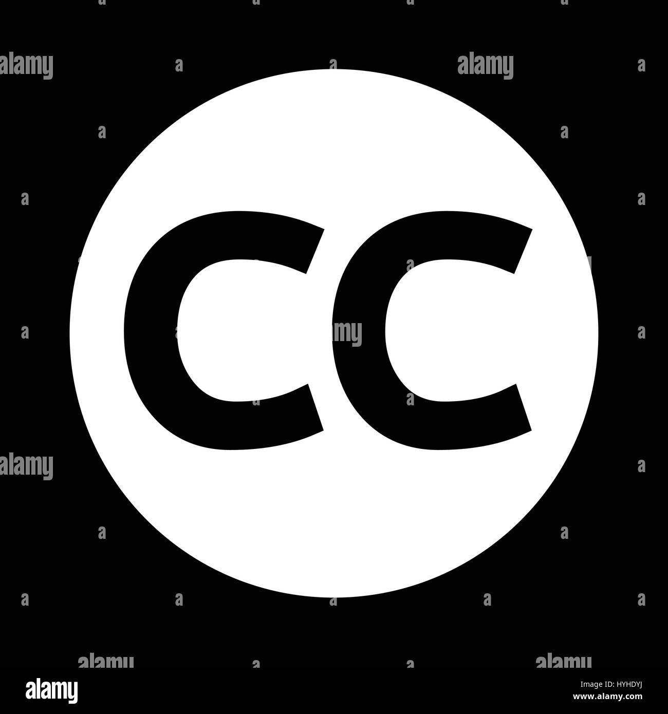 Creative commons symbol Stock Vector Images - Alamy