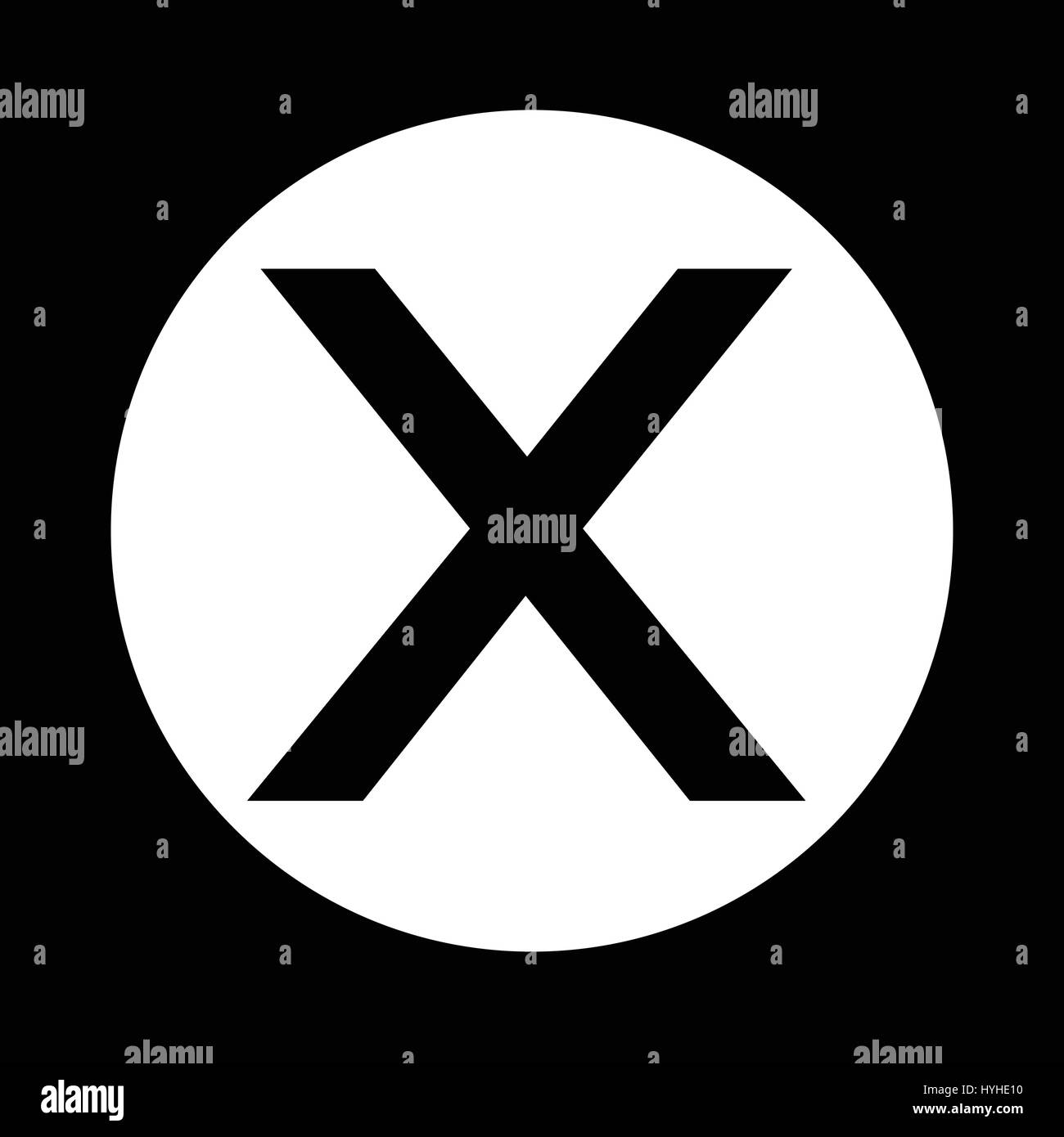 Cancel cross icon Stock Vector Image & Art - Alamy