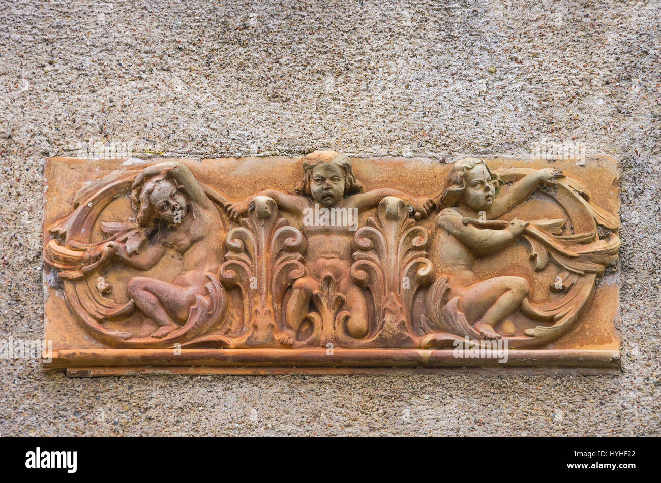 Historic and decorative building elements and facade details Stock ...