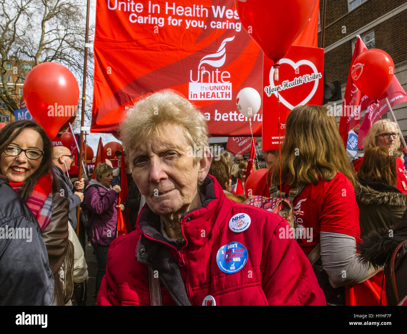 Protesters take part in The People's Assembly NHS national ...