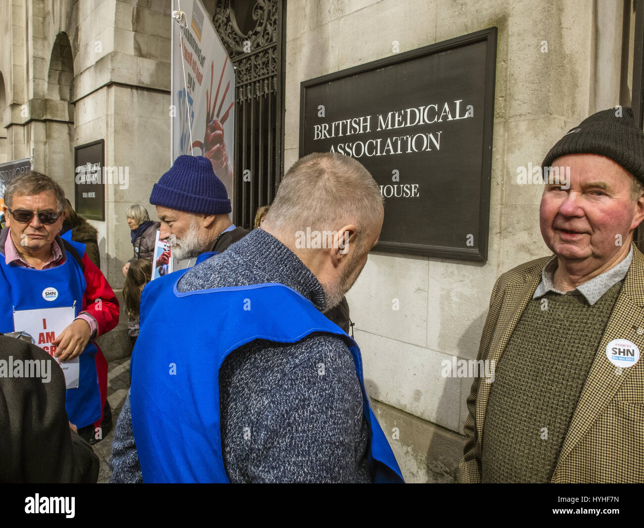 Protesters take part in The People's Assembly NHS national ...