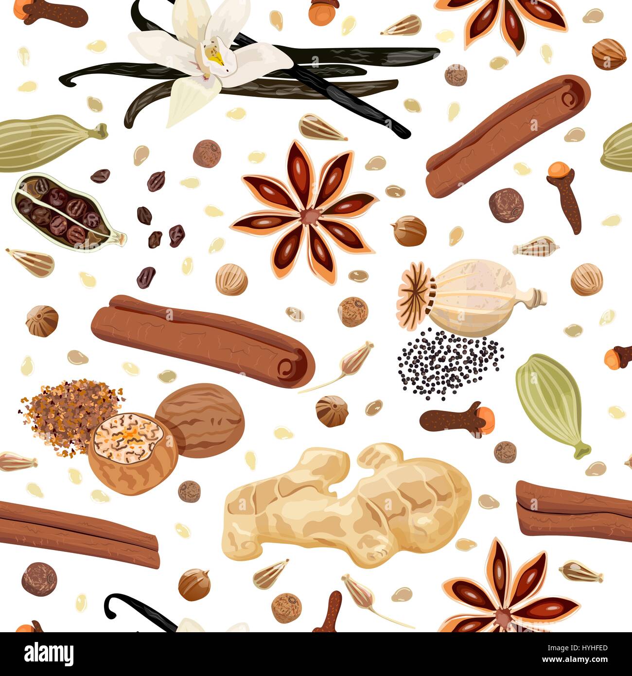 Spice cakes Stock Vector Images - Alamy