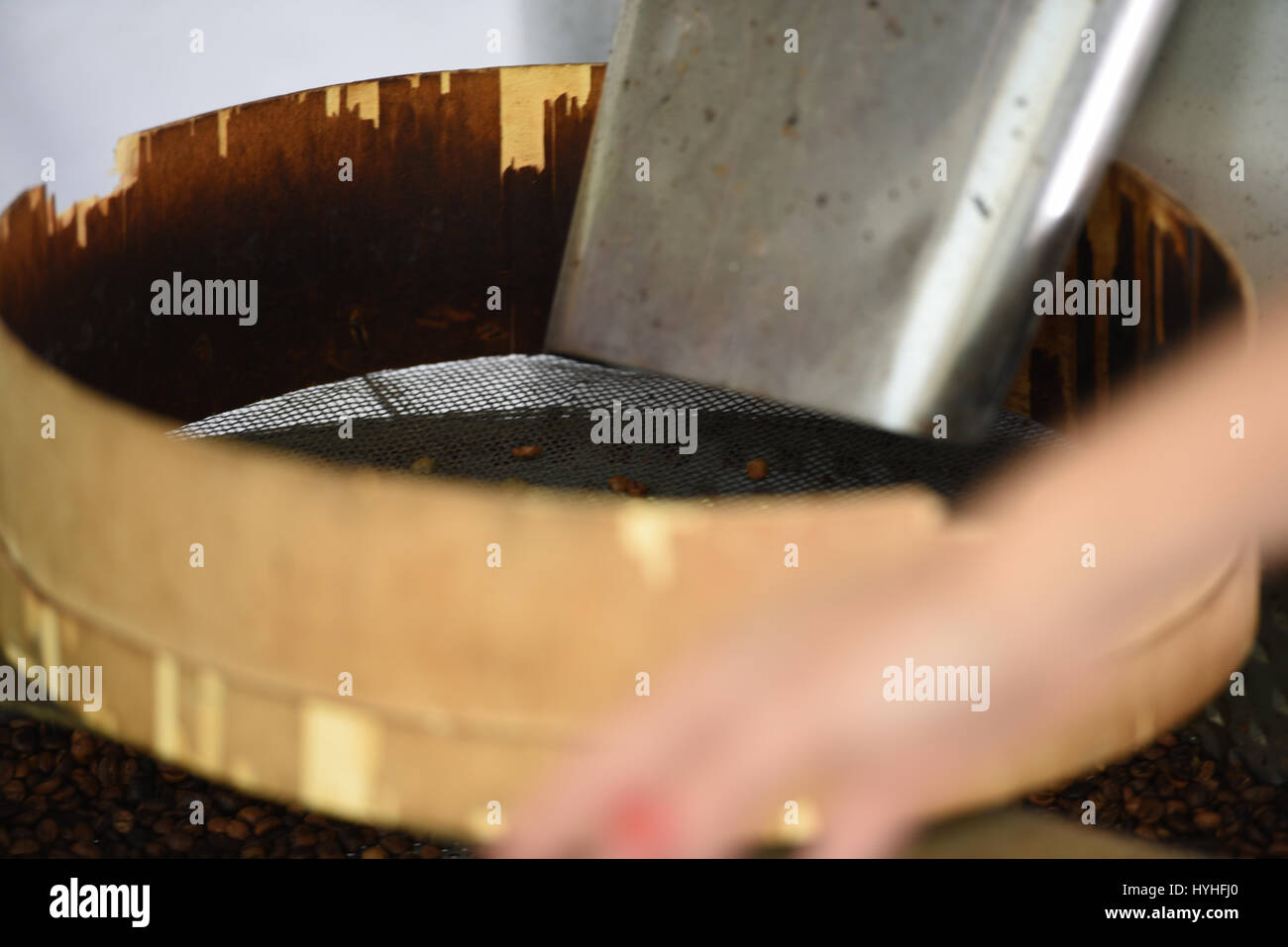 Coffee roast roasting machine Stock Photo - Alamy