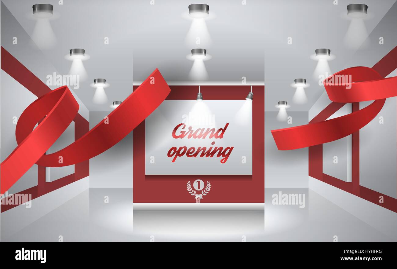 Grand opening store sign Stock Vector Images - Alamy