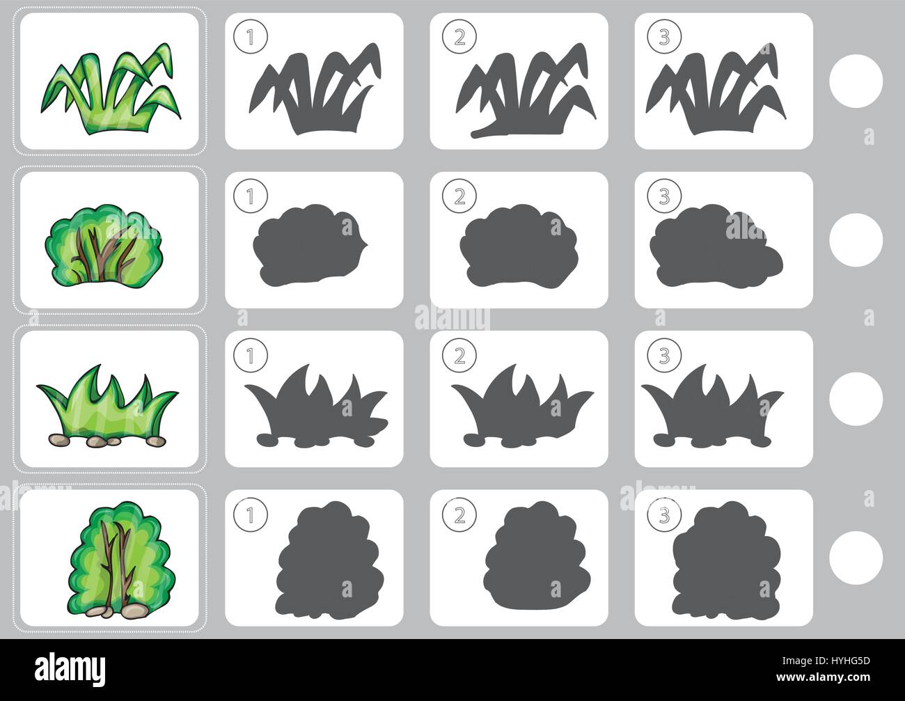 Match shadow - Worksheet for education Stock Vector Image & Art - Alamy
