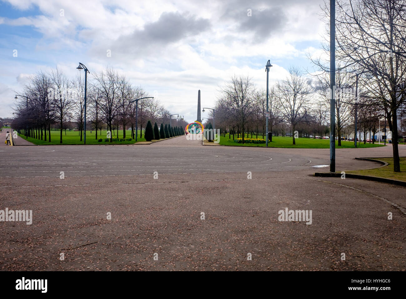 Glasgow Green the oldest public park in Glasgow Stock Photo - Alamy