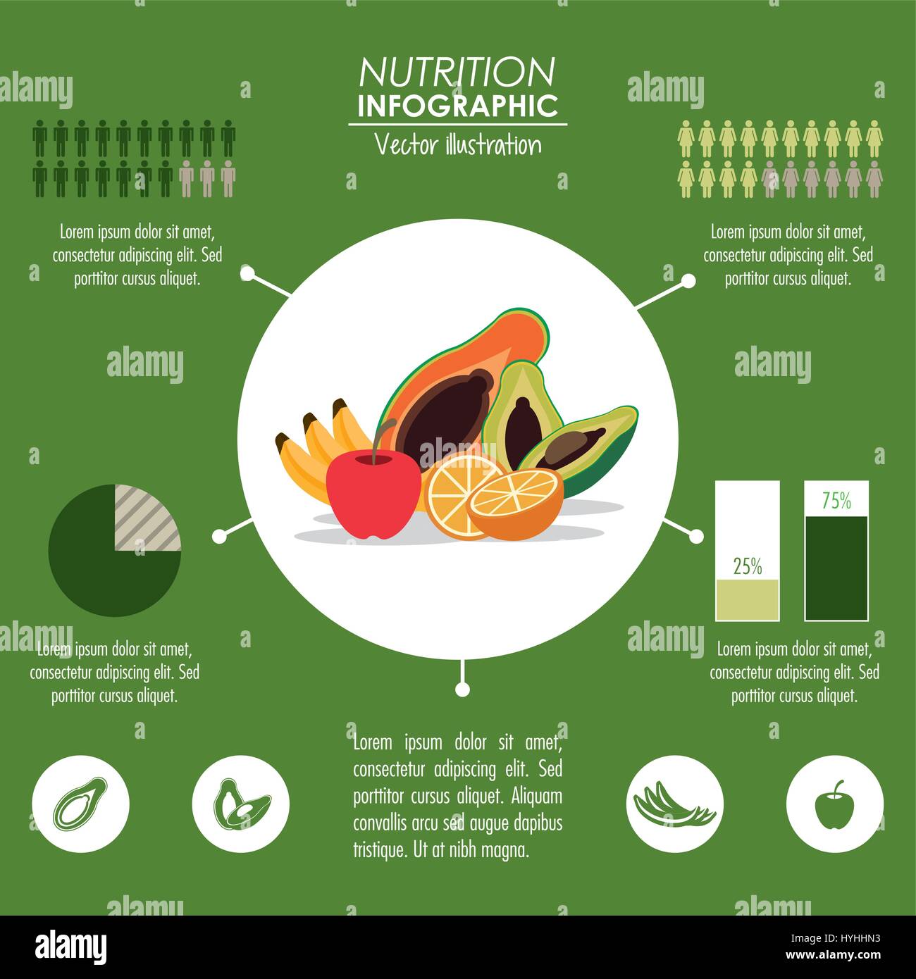 Infographic icon. Nutrition design. Vector graphic Stock Vector Image ...