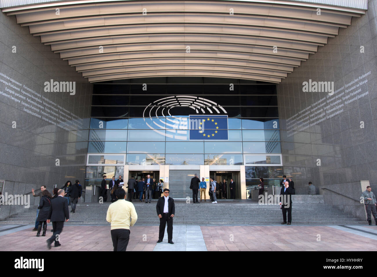 A view of European Parliament building in Brussels Stock Photo - Alamy