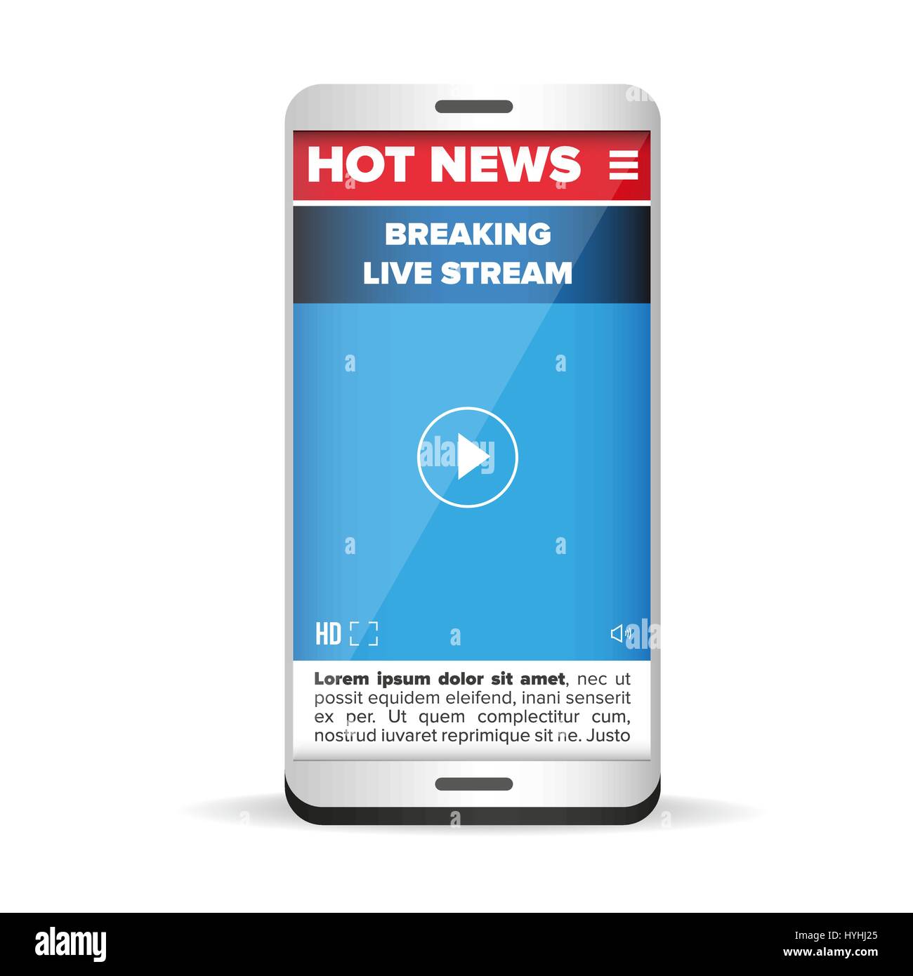 Live news Stock Vector Images - Alamy