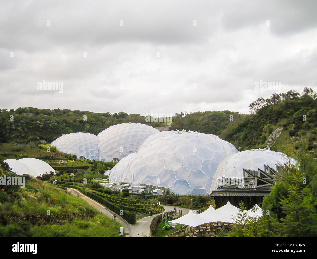 View of the Eden Project in Cornwall, UK Stock Photo - Alamy