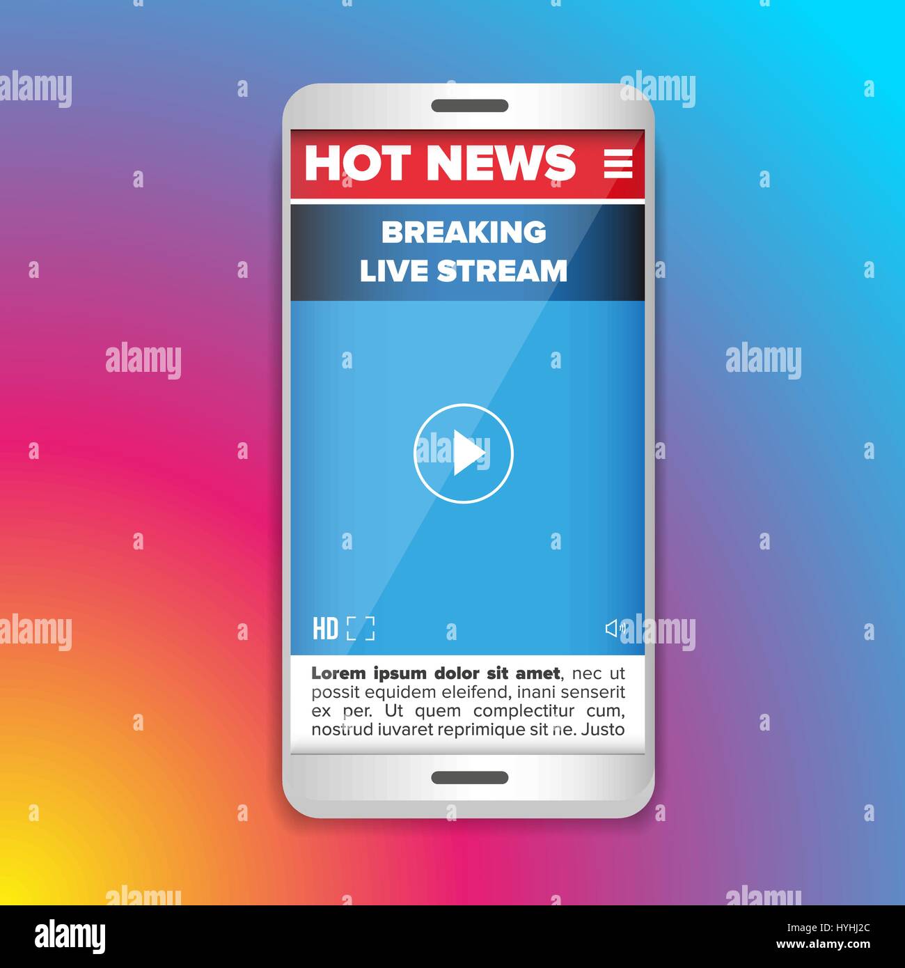 Live newspaper Stock Vector Images - Alamy