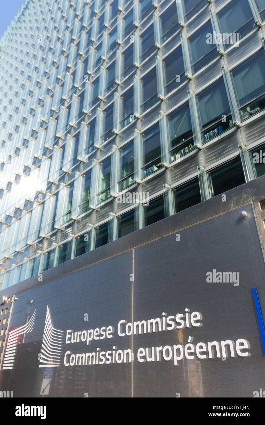the view of european commission building in Brussels Stock Photo - Alamy