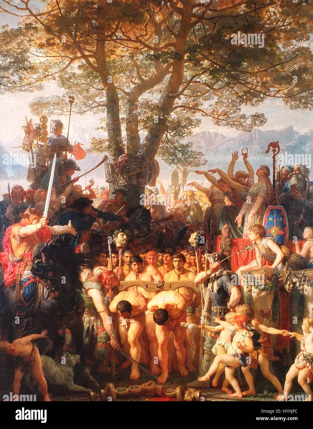 'Romains passant sous le joug' by Charles Gleyre depicts the ancient ...