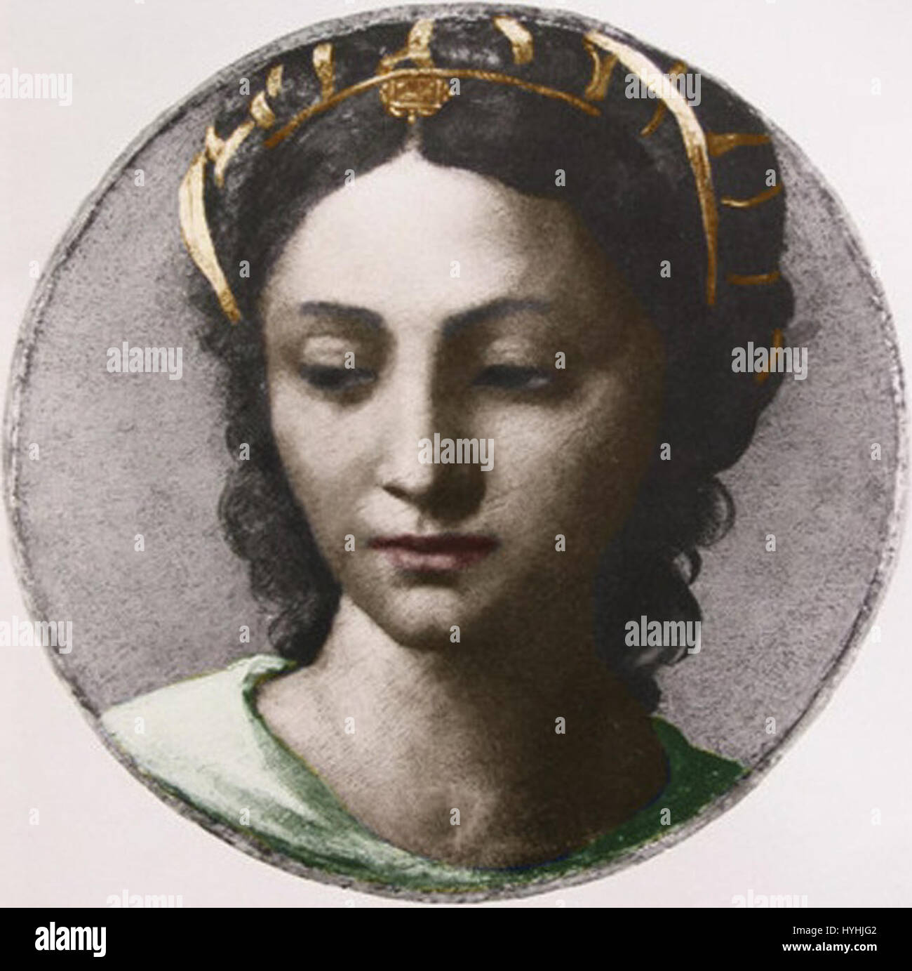 'Head of a Woman', oil on panel painting by Sebastiano del Piombo ...