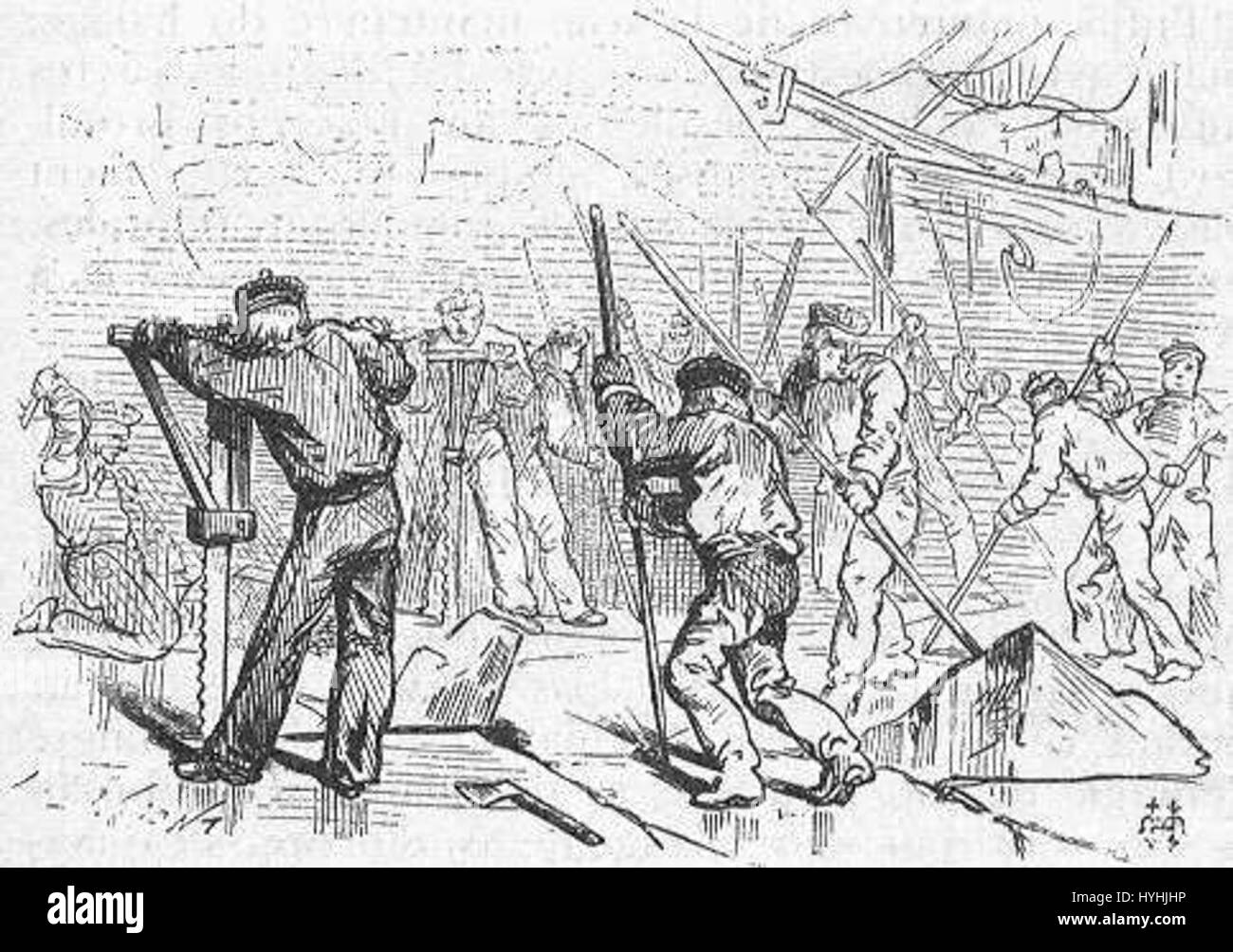 'The English at the North Pole' is an illustration by Riou and Montaut ...