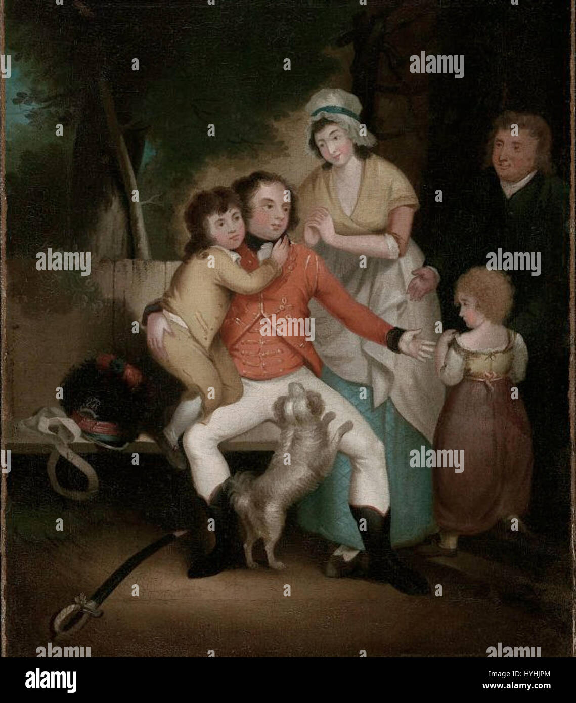 An oil on canvas painting by John Ritto Penniman from 1798, depicting a ...