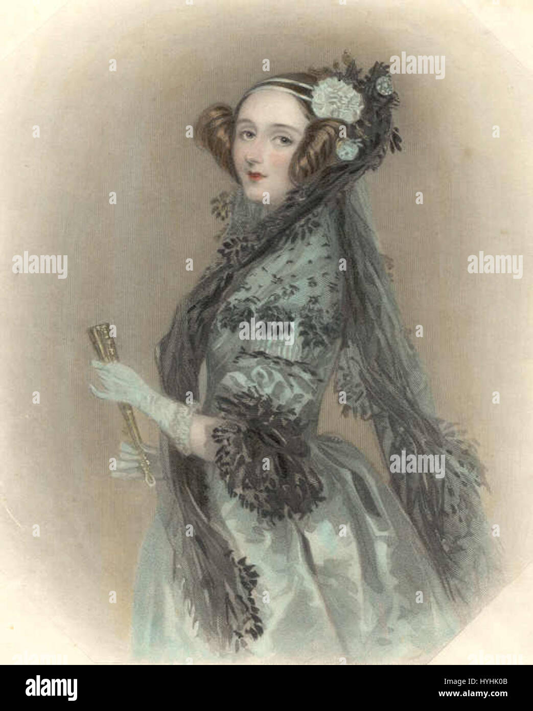 This 1838 portrait of Ada Lovelace, an English mathematician and writer ...