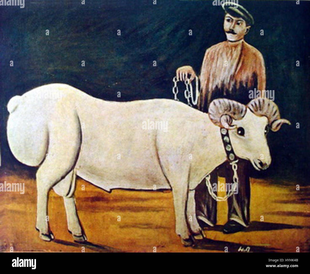 Niko Pirosmani’s 'Ram' is a 20th-century painting that depicts a ram in ...