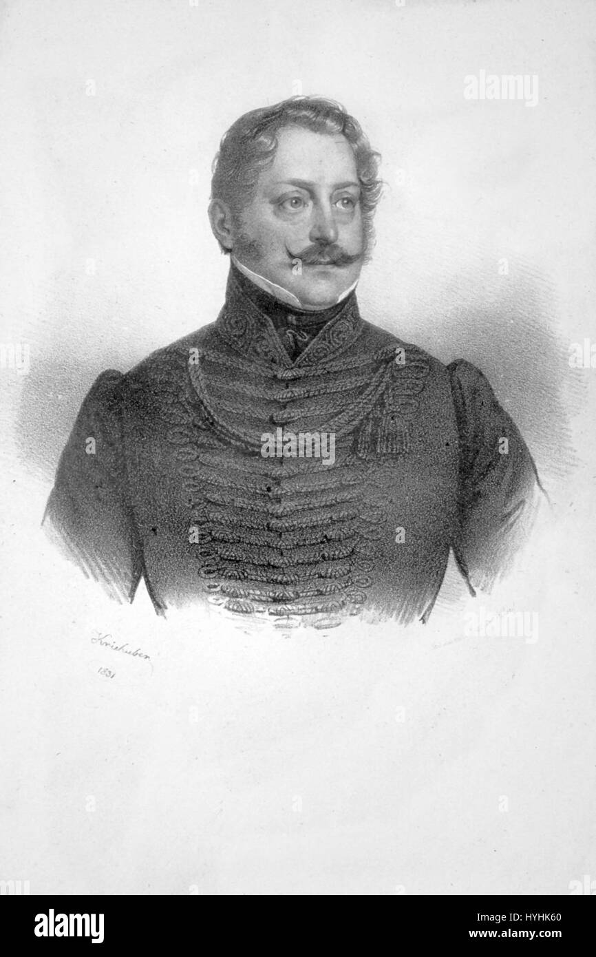 The lithograph by Andreas Hadik from 1831 showcases his mastery of ...