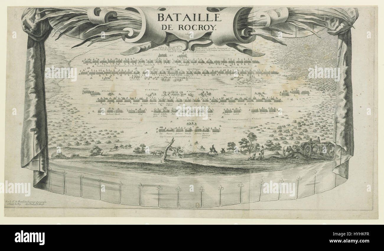 The 'Bataille de Rocroy' refers to the Battle of Rocroi (1643), a ...