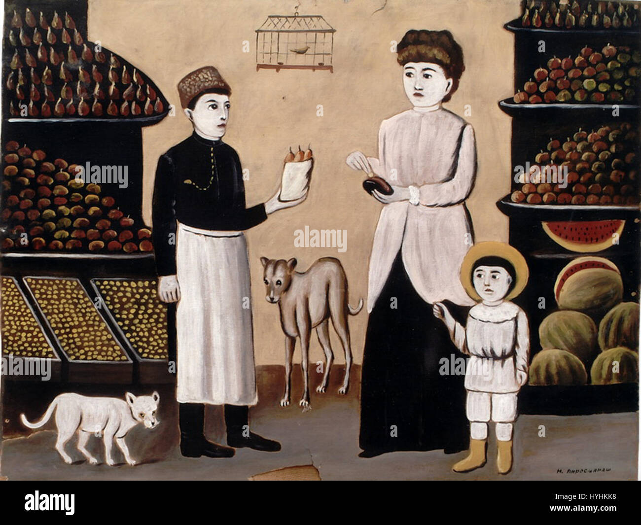 This painting by Georgian artist Niko Pirosmani depicts a Tatar fruit ...