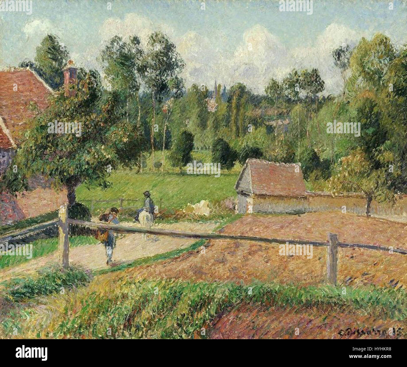 Camille Pissarro's 'View from the Artist's Window, Eragny' is a ...
