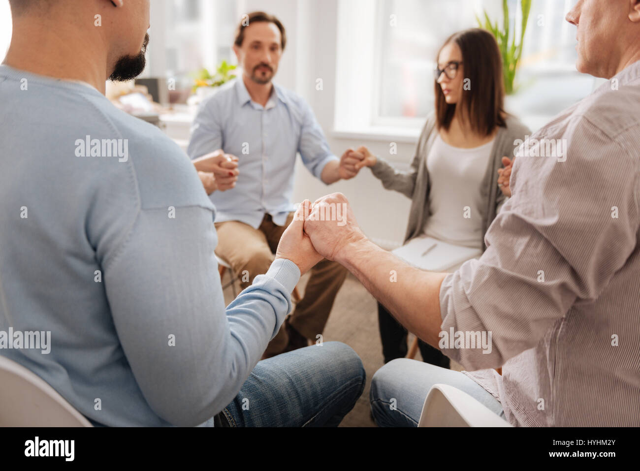 Training office circle hi-res stock photography and images - Alamy