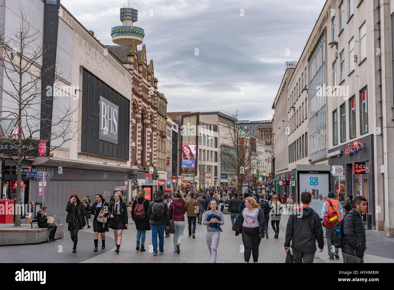 Lord Street in Liverpool Stock Photo - Alamy