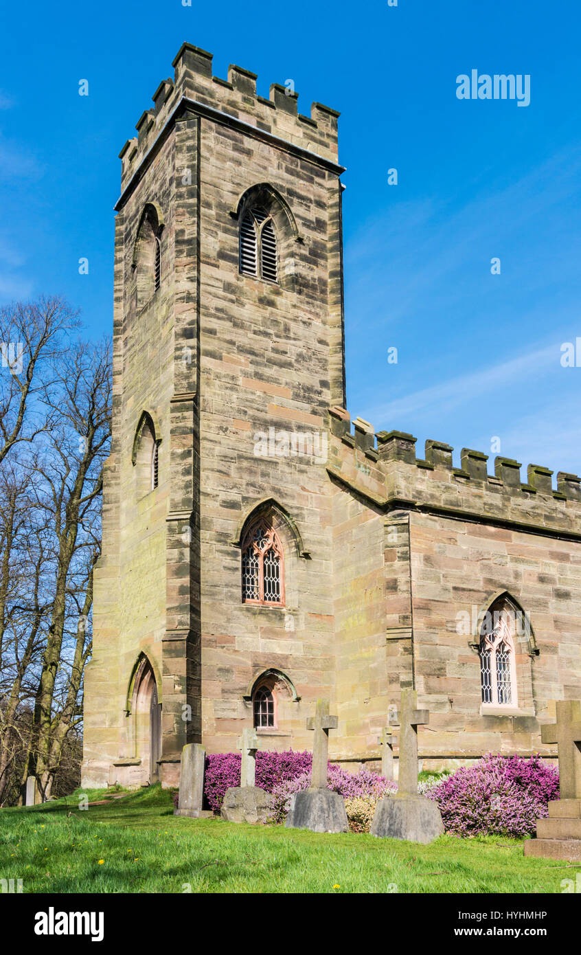 st giles' church calke abbey park ticknall derbyshire england uk gb ...