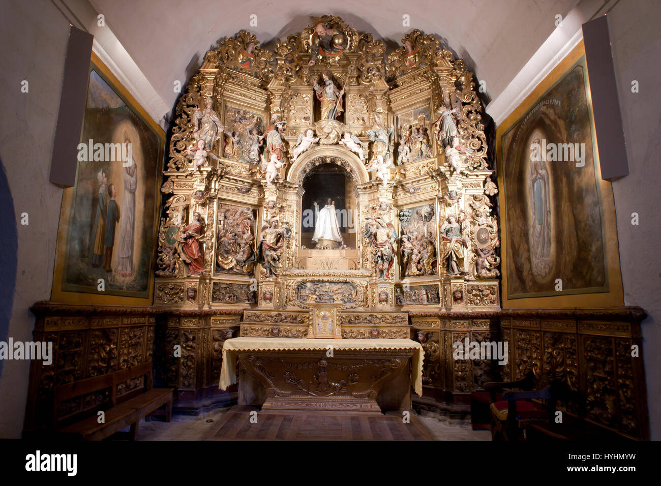 France, Pyrenees-Orientales, Font-Romeu, chapel of the Ermitage, the ...