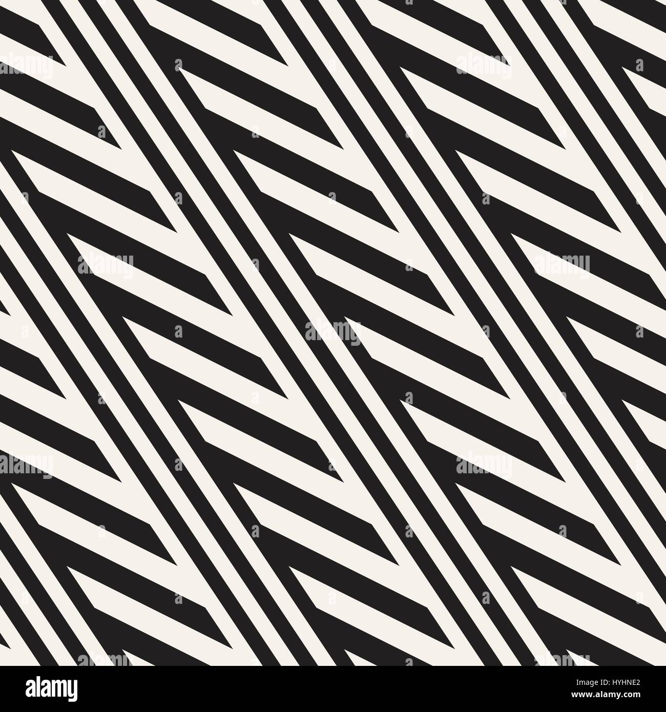 Interlacing Parallel Stripes. Vector Seamless Monochrome Pattern Stock ...