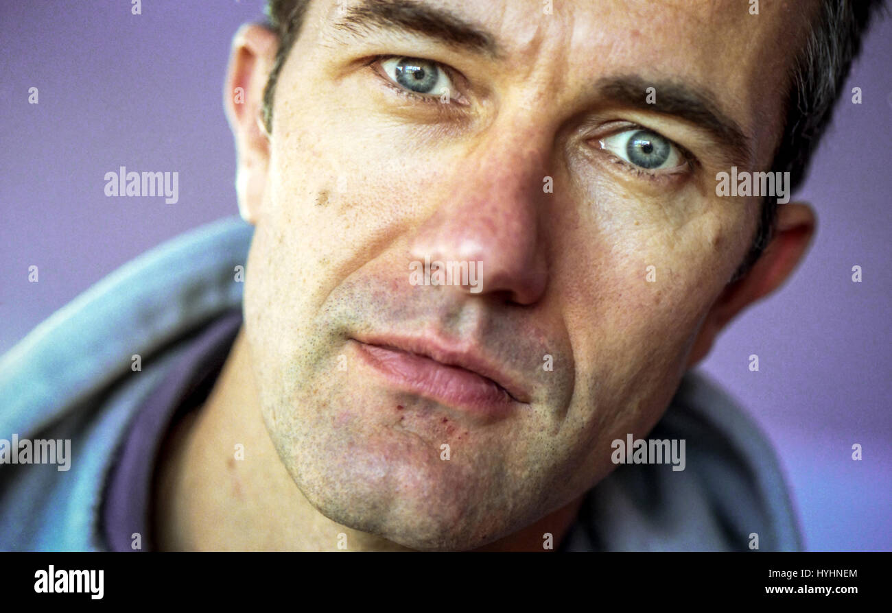 Writer Geoff Dyer at home in Hove in 1999 Stock Photo - Alamy