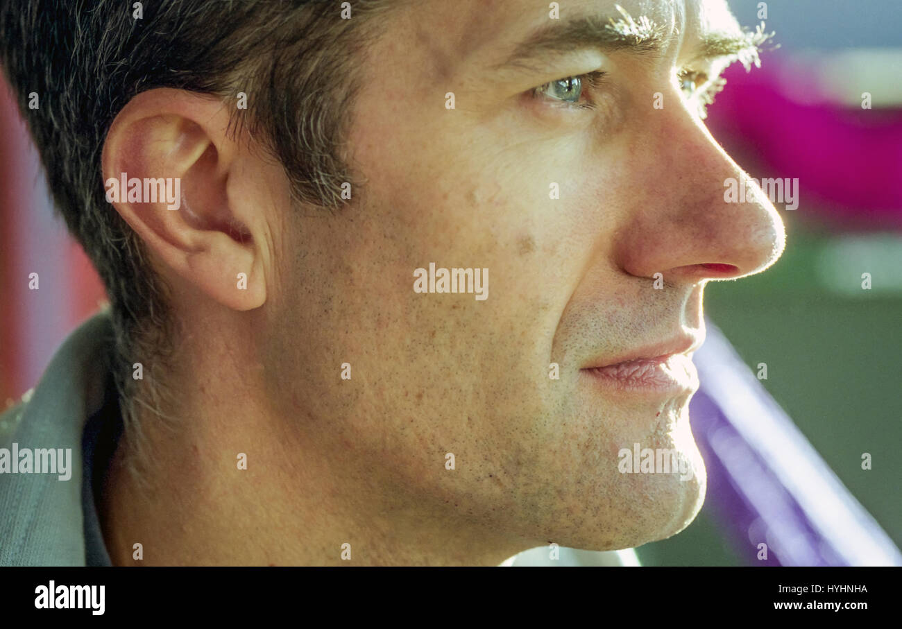 Writer Geoff Dyer at home in Hove in 1999 Stock Photo - Alamy
