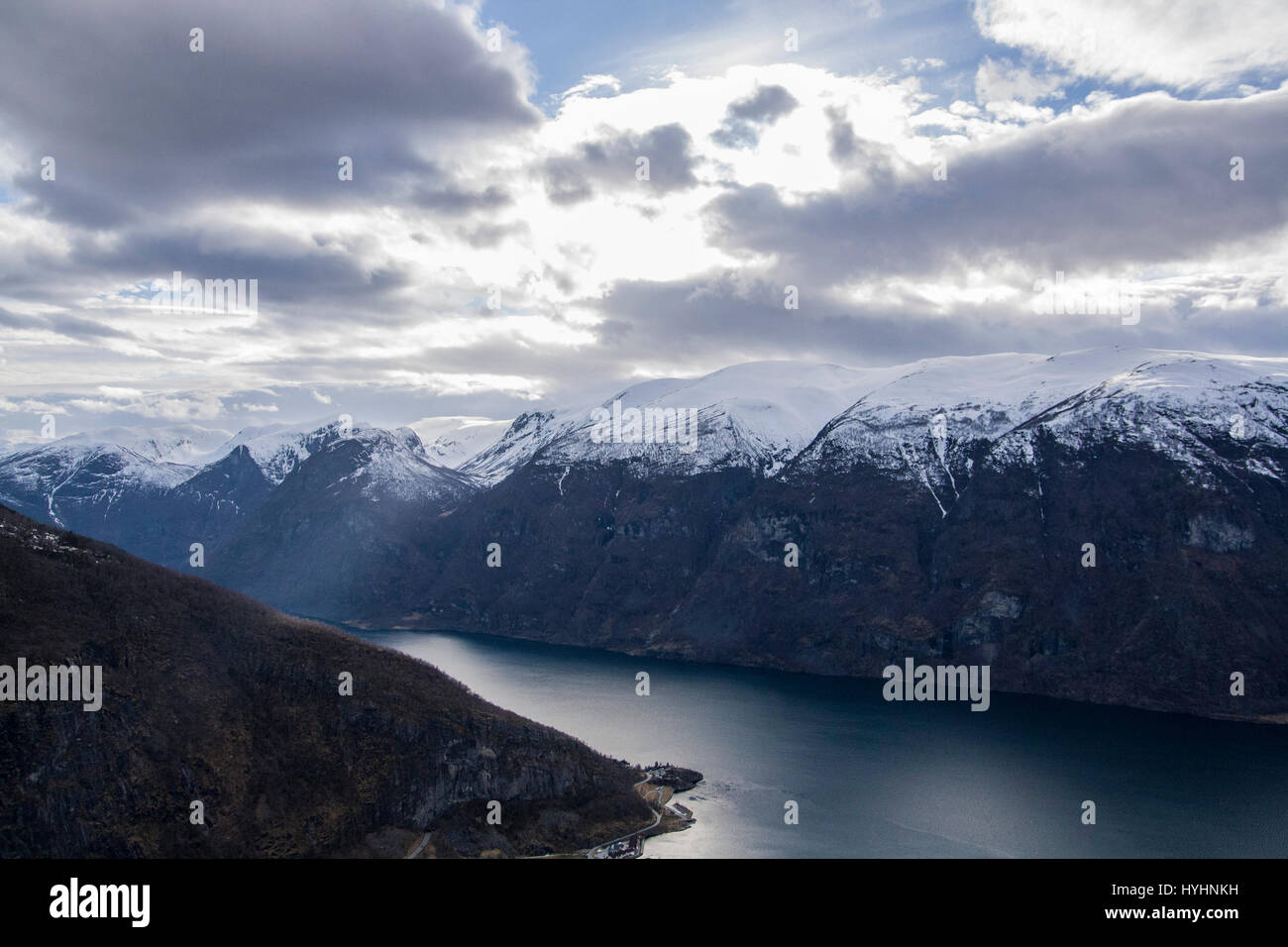 Fjord and mountains in Norway (Fjord og fjell Stock Photo - Alamy